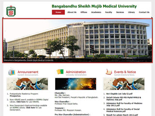 Bangabandhu Sheikh Mujib Medical University in Bangladesh