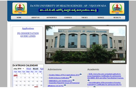 NTR University of Health Sciences in India